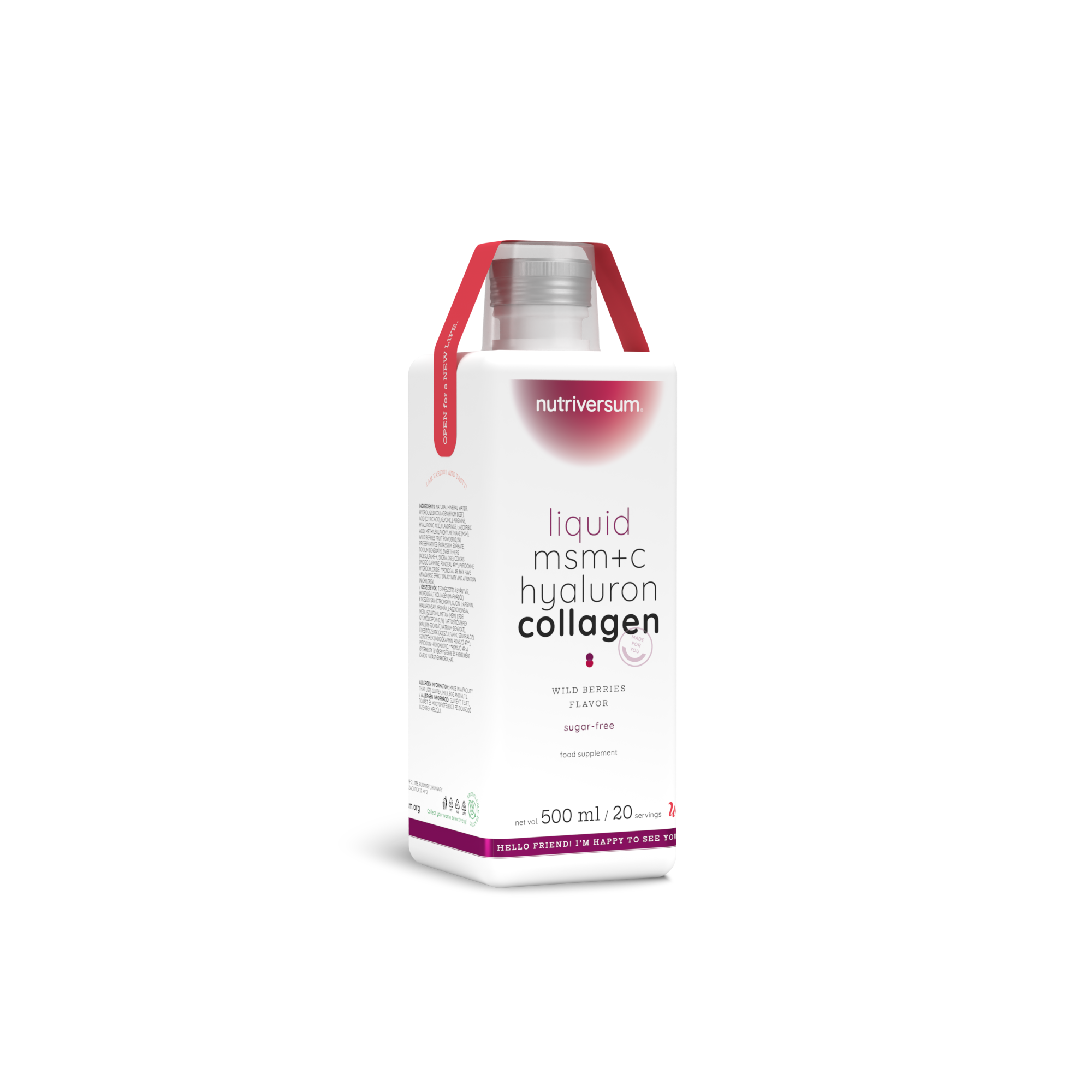 WOMEN - MSM+C Hyaluron Collagen Liquid - NEW Nutriversum