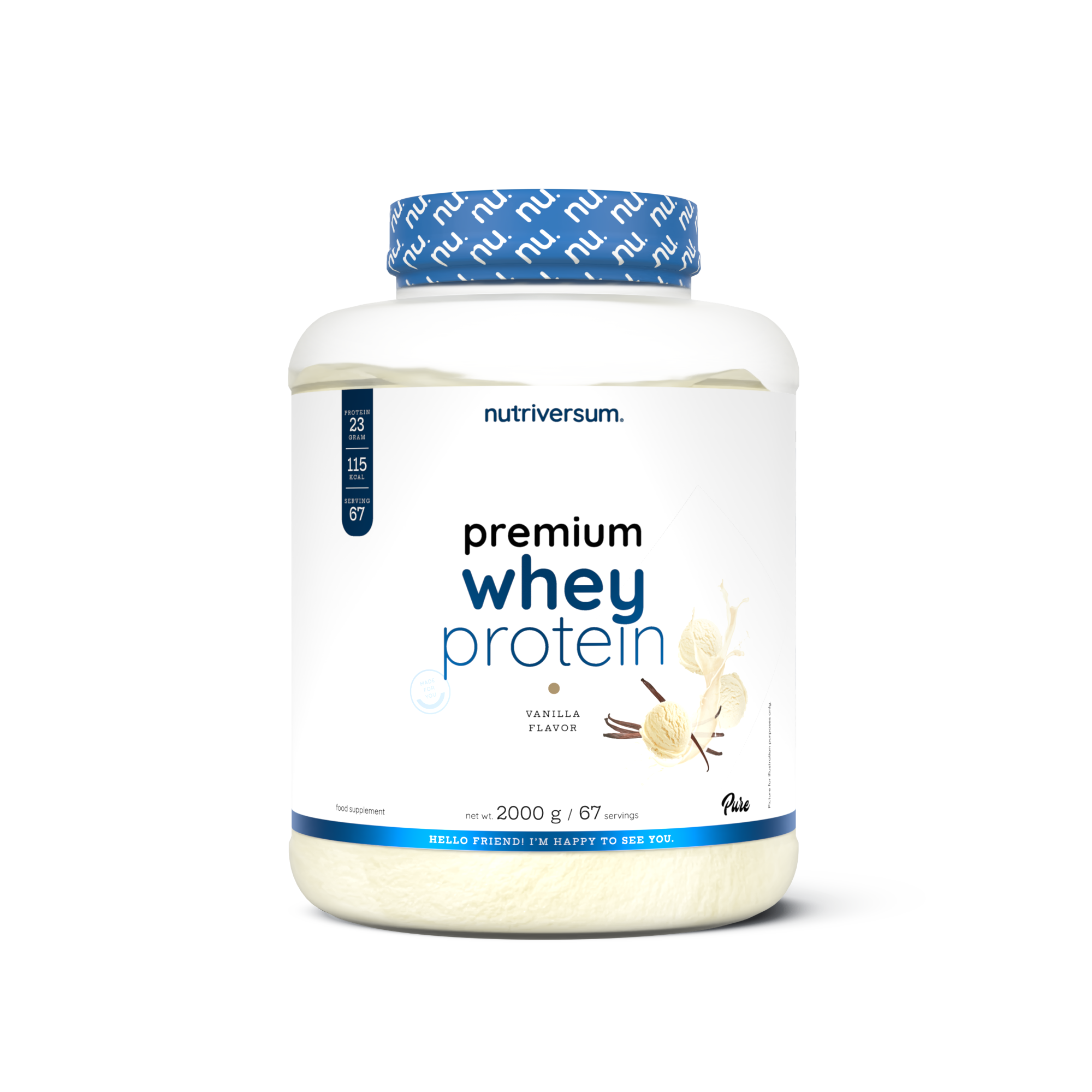 PURE Premium Whey Pro - 2000g - NEW Nutriversum