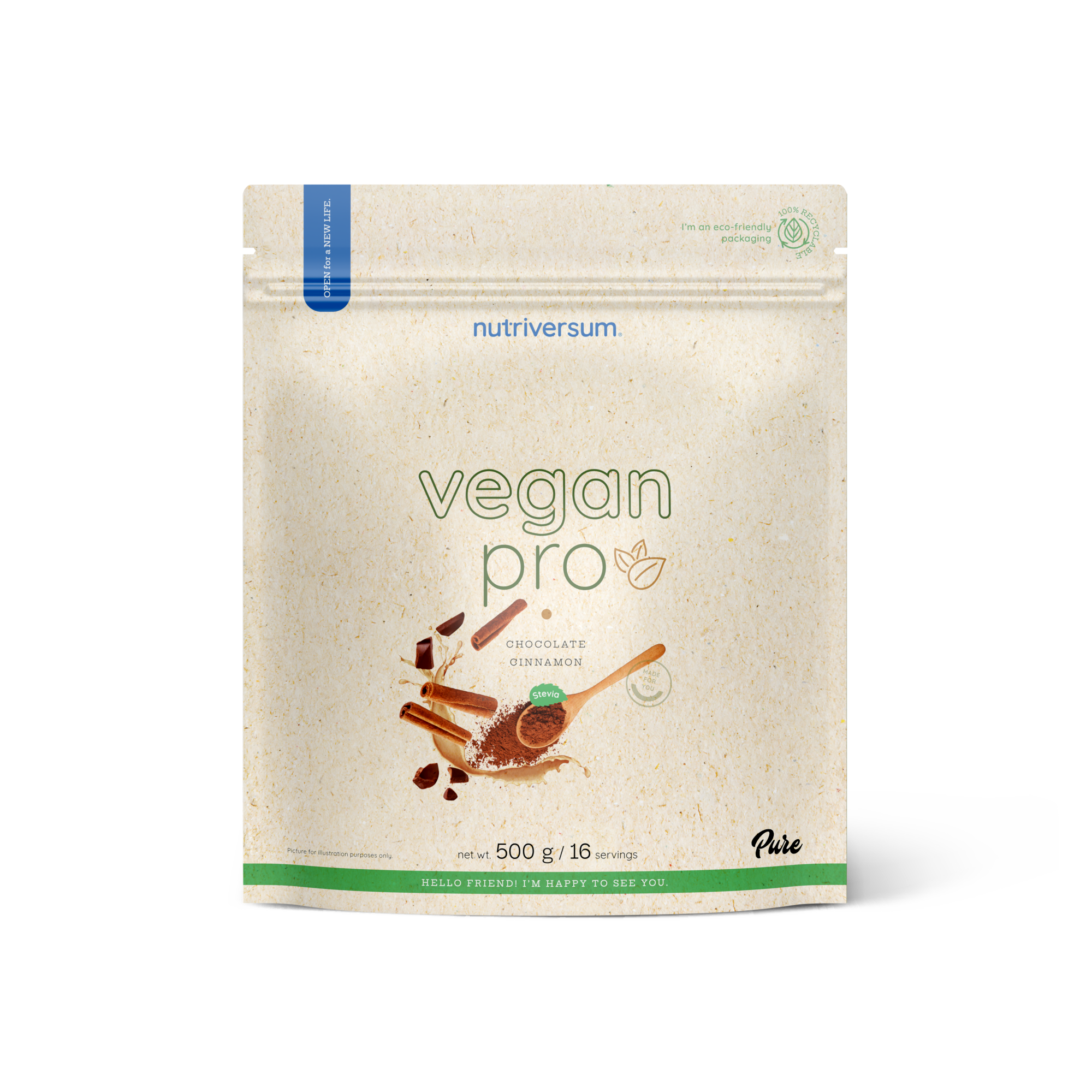 PURE - Pea& Rice Vegan Protein - 500g - NEW Nutriversum