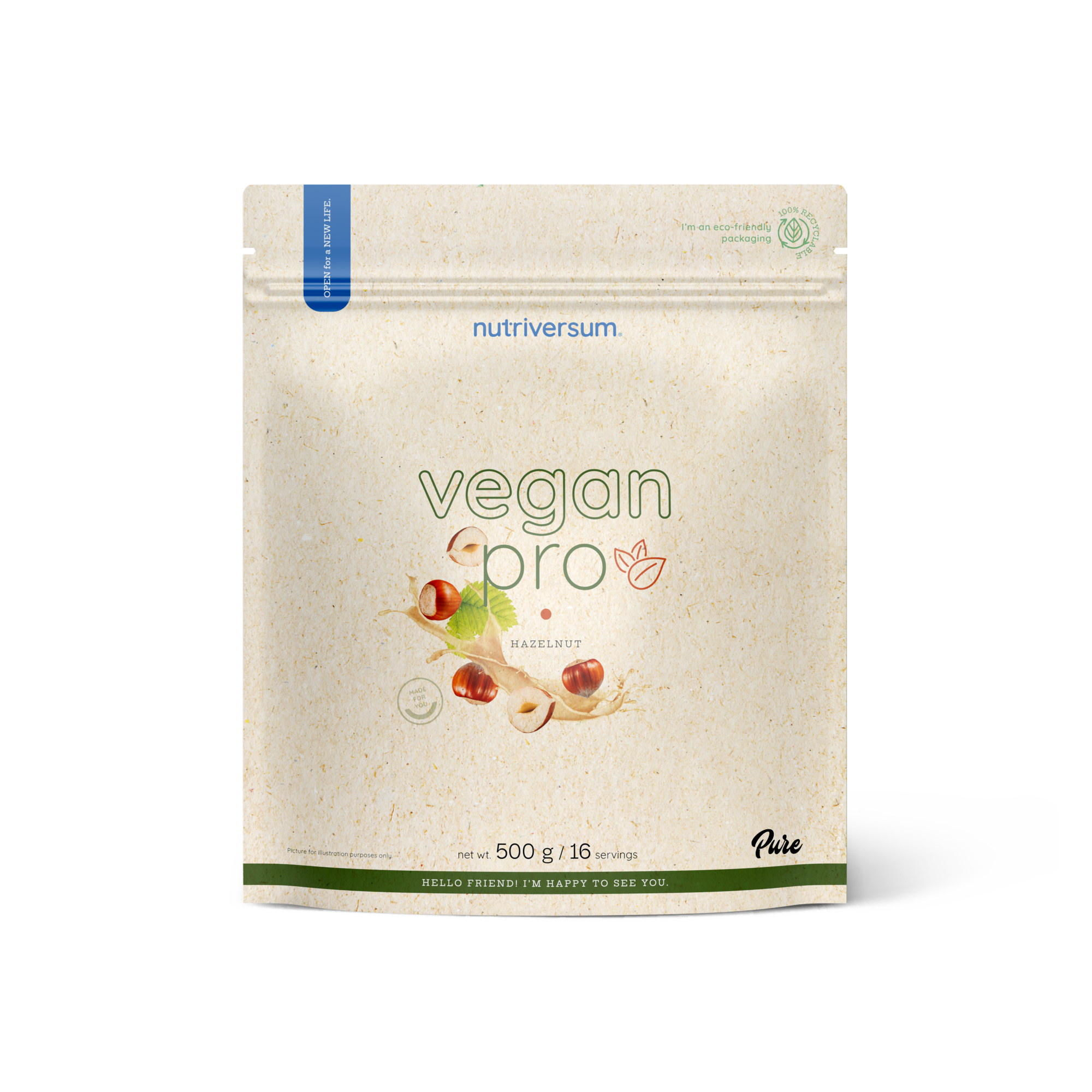 PURE - Pea& Rice Vegan Protein - 500g - NEW Nutriversum